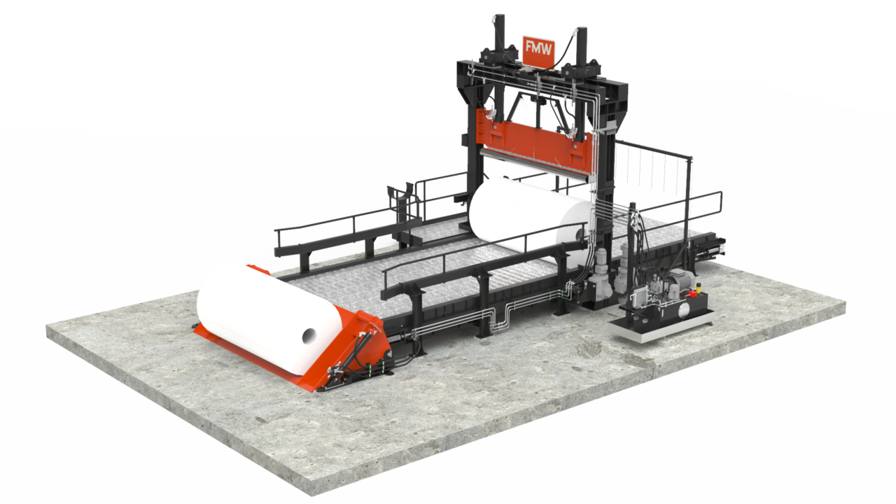 Efficient and Safe Paper Roll Splitting with FMW’s Paper Reel Splitter