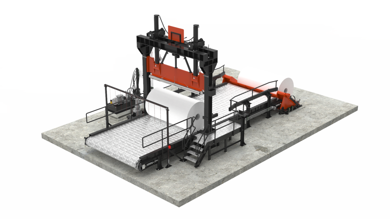 Efficient and Safe Paper Roll Splitting with FMW’s Paper Reel Splitter